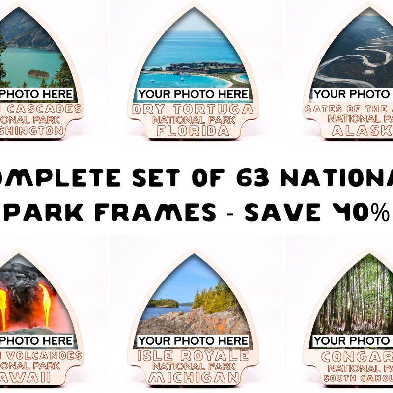 National Parks Frames - Etsy