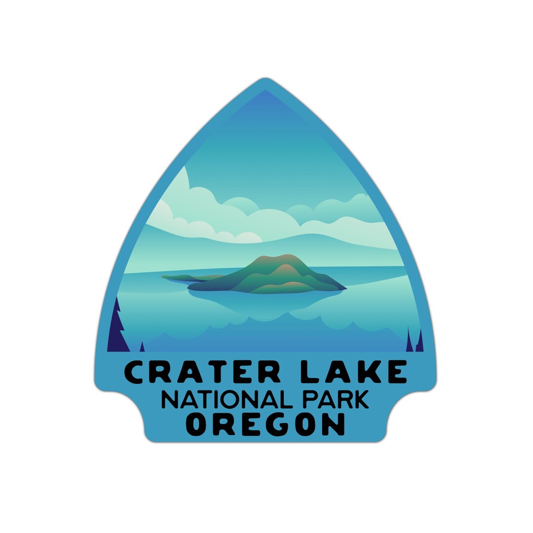 Crater Lake National Park Sticker | Crater Lake Sticker | Crater Lake ...
