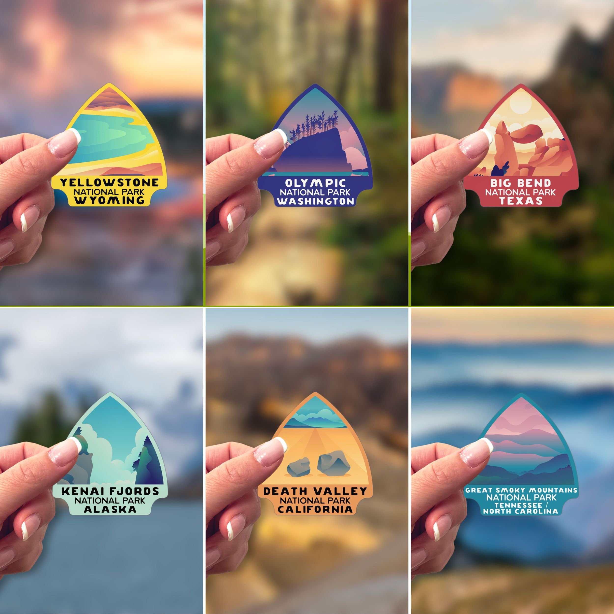 National Park Sticker / US National Park Sticker / National Park ...