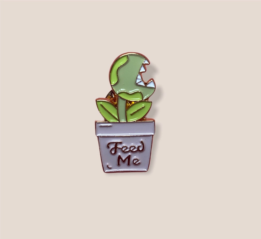 Feed Me Carnivorous Plant Enamel Pin - Etsy