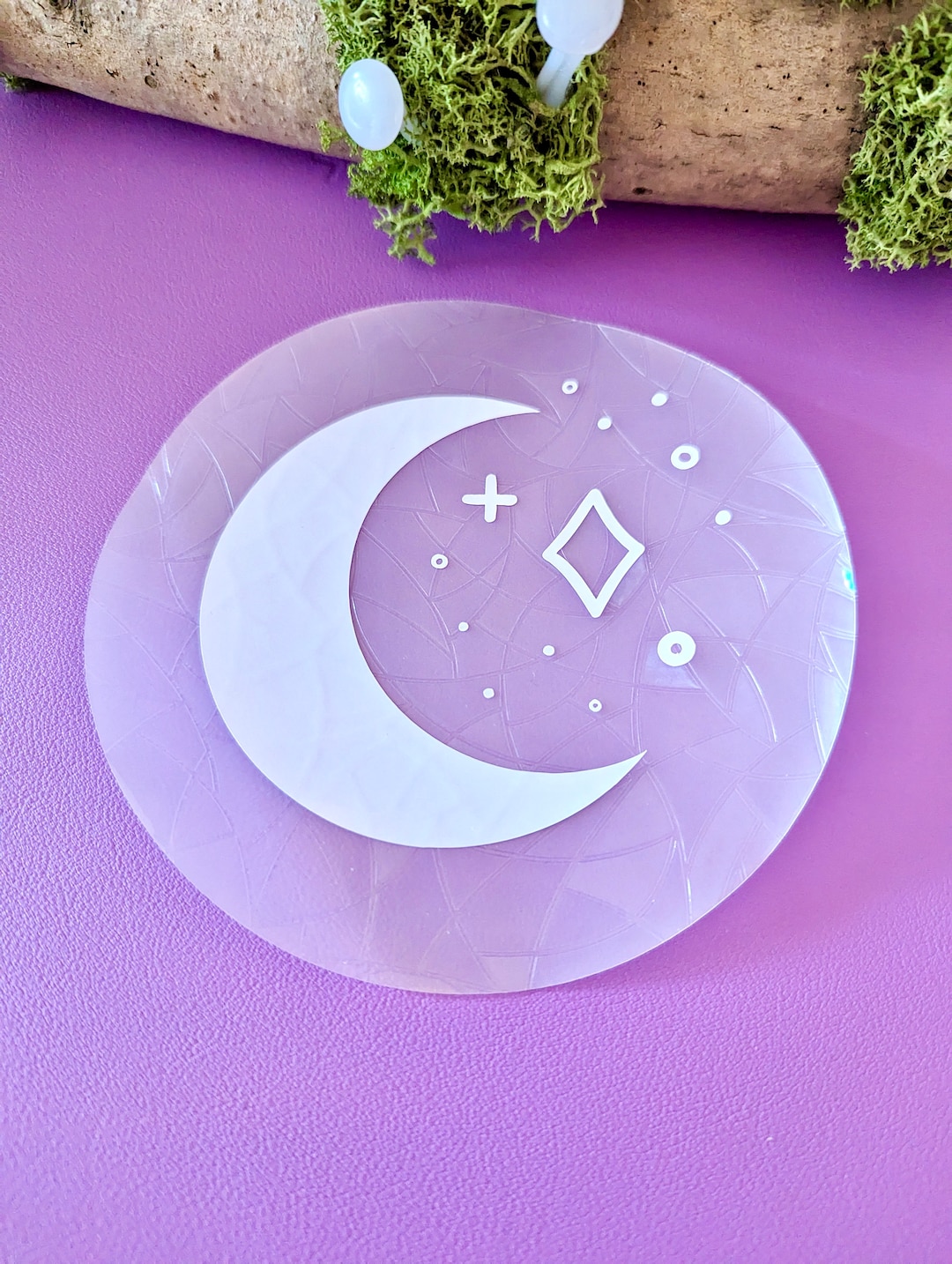 Moon and Stars Window Cling, Window Decal, Rainbow Window Sticker ...