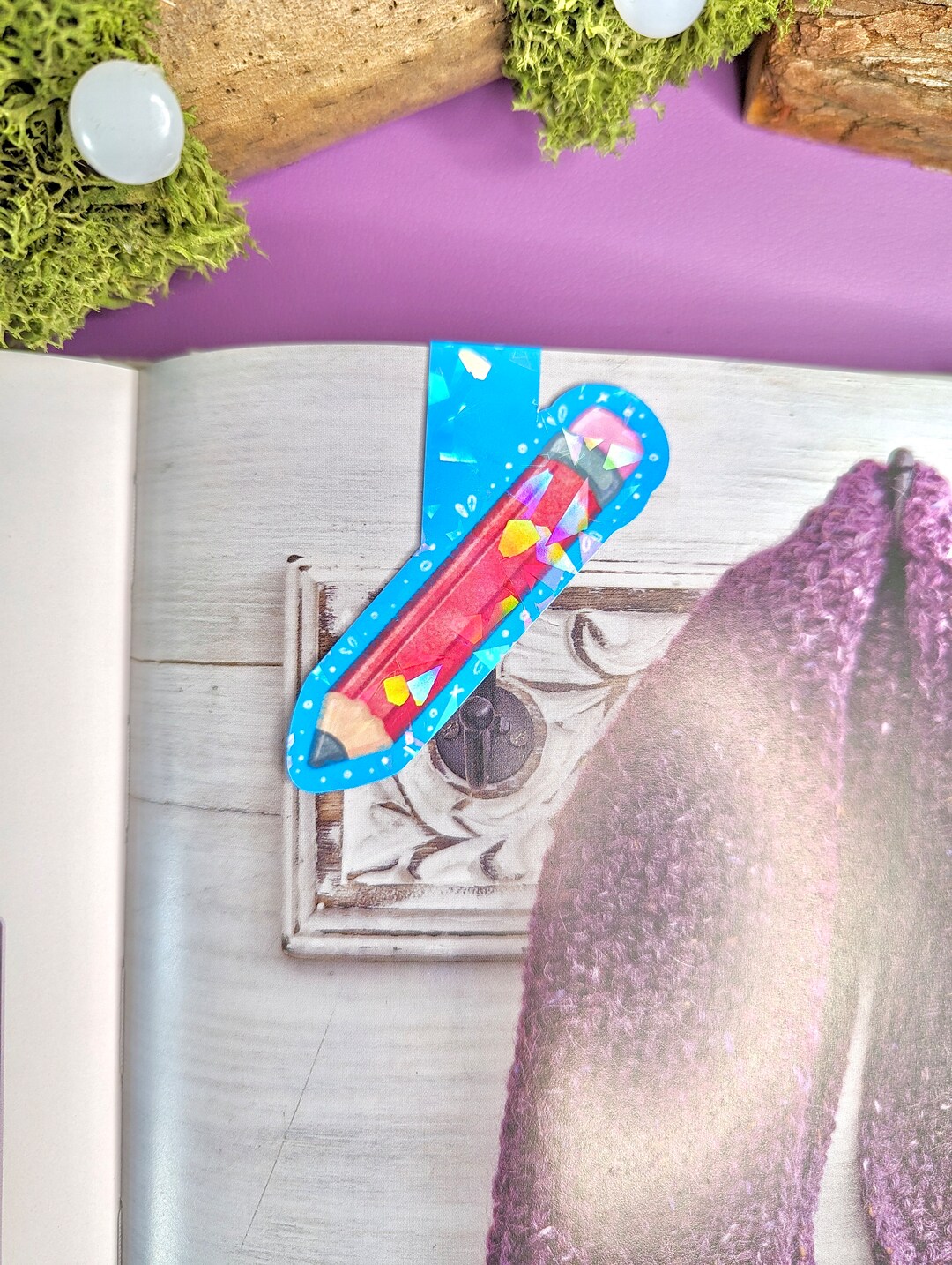Pencil Bookmark, Artist Magnetic Bookmark, Cute Crayon Bookmark ...