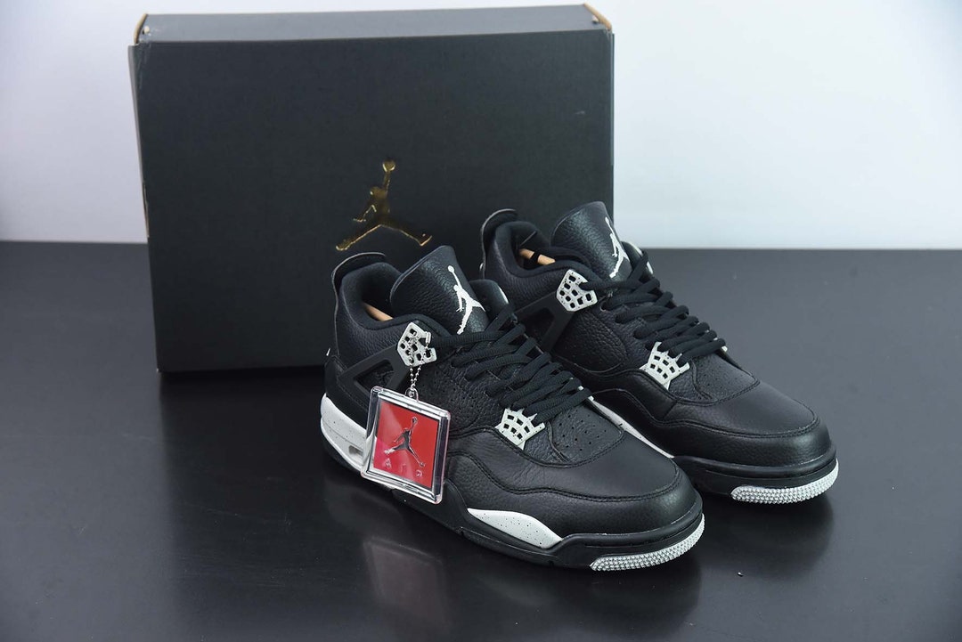 Air Jordan 4 Retro oreo Black/tech Grey Unisex Sneakers - Etsy