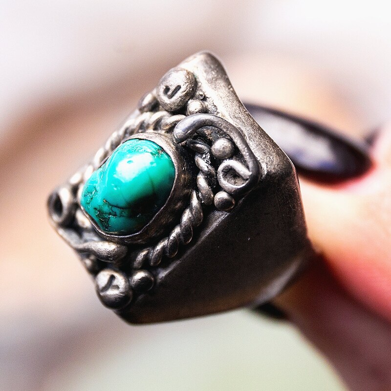 Turquoise Statement Ring - Etsy