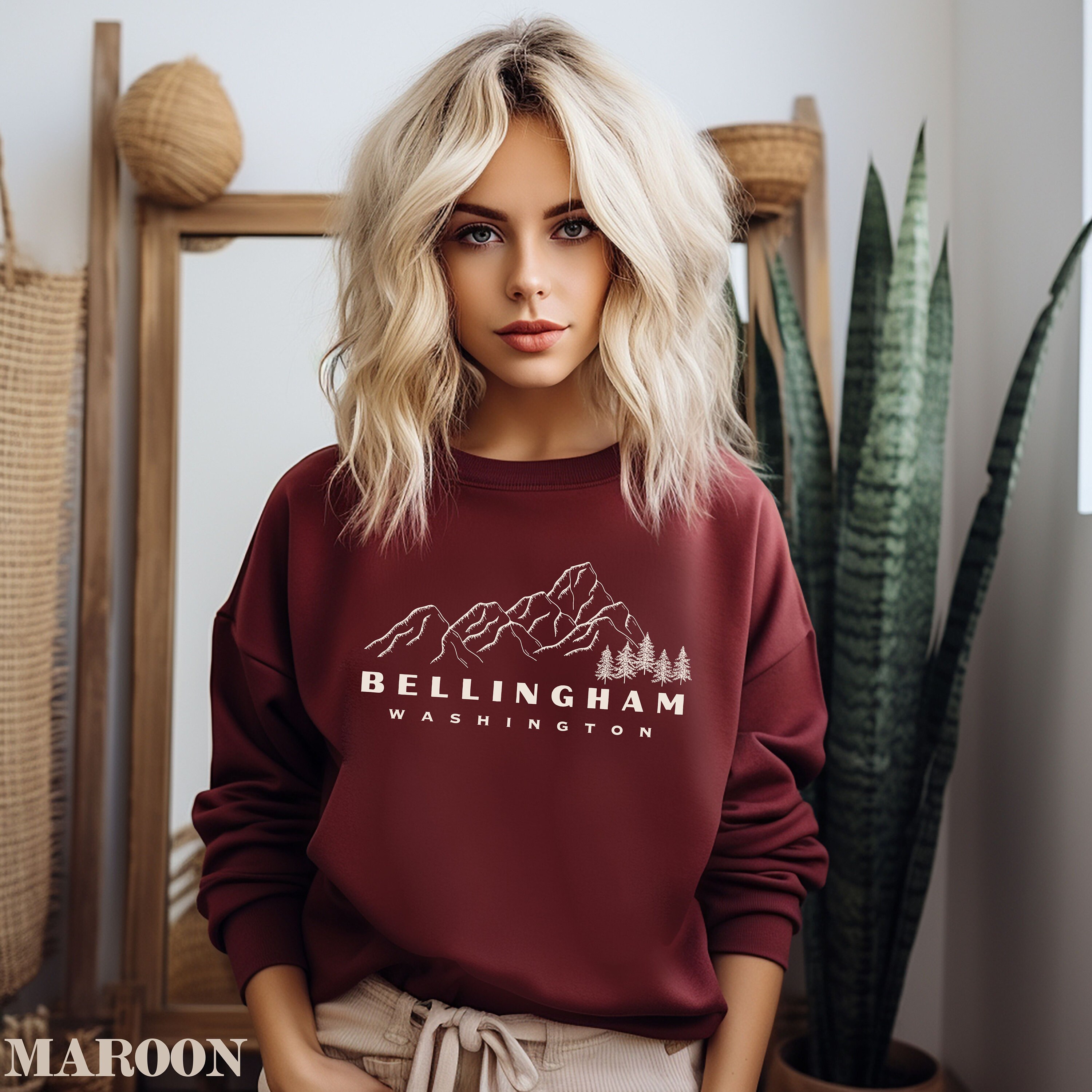 Bellingham Sweatshirt, Bellingham Washington Shirt, Pacific Northwest ...