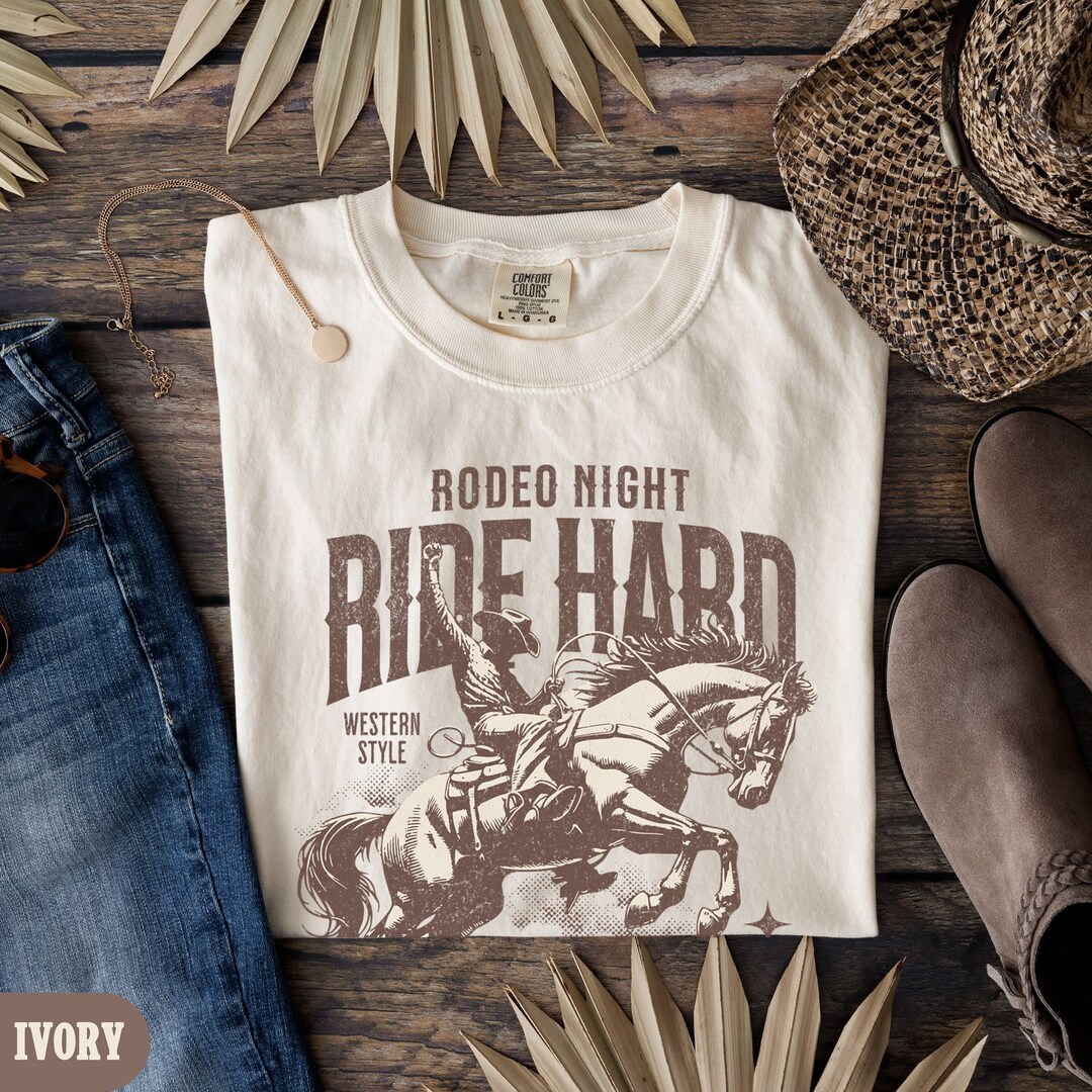Rodeo Shirt, Cowgirl Shirt, Western Shirt, Rodeo Gifts, Comfort Colors ...