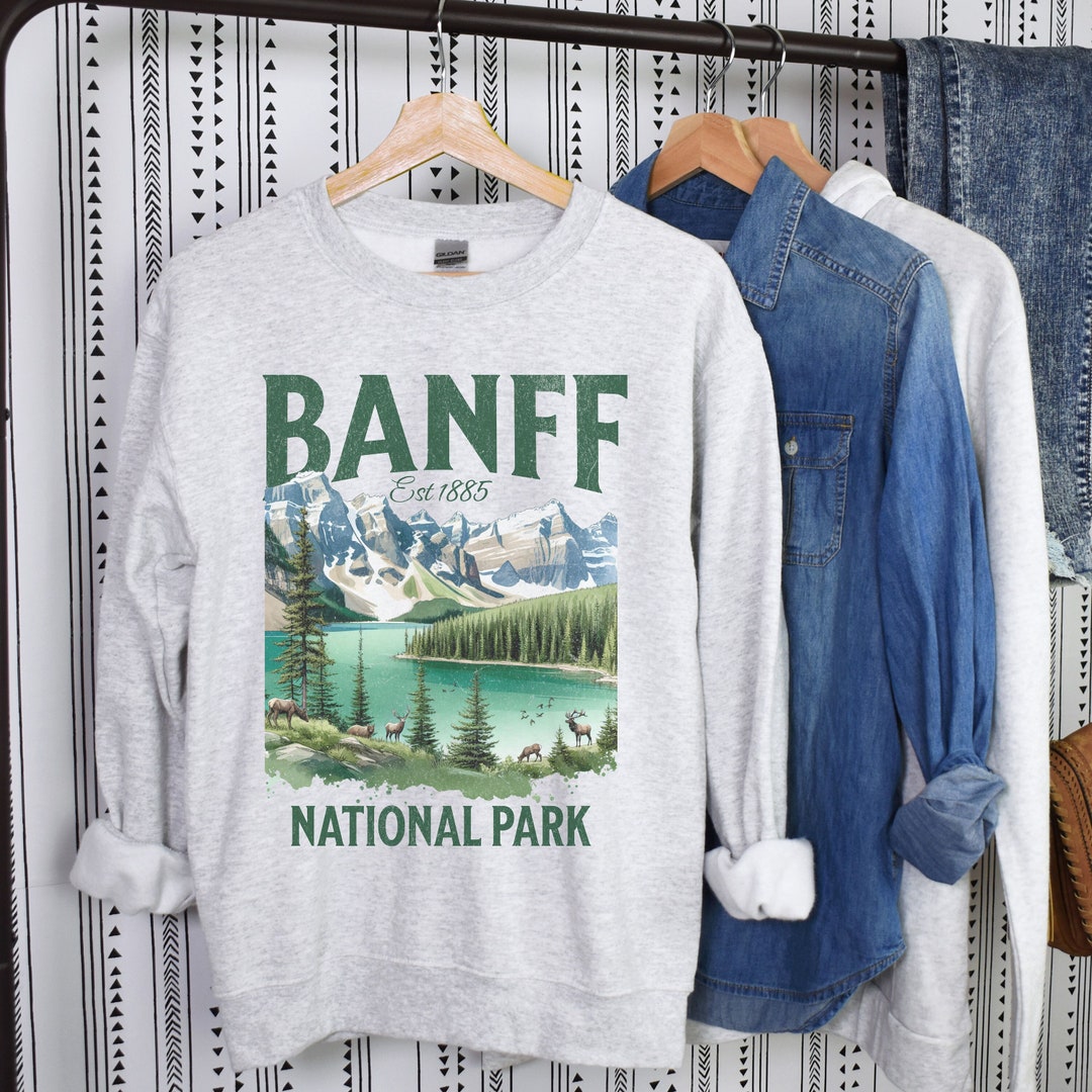 Banff National Park Sweatshirt, Banff Crewneck, Canada, Banff Souvenir ...