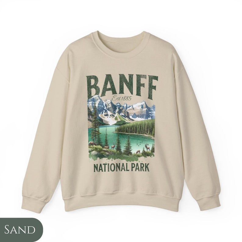 Banff National Park Sweatshirt, Banff Crewneck, Canada, Banff Souvenir ...