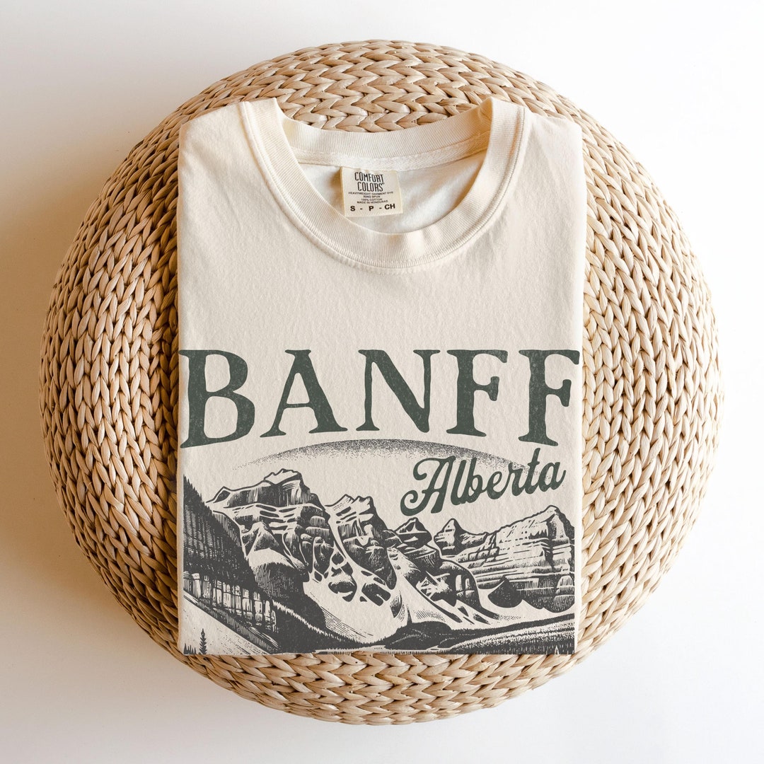 Vintage Banff National Park Shirt, Banff Tshirt, Alberta Canada, Travel ...