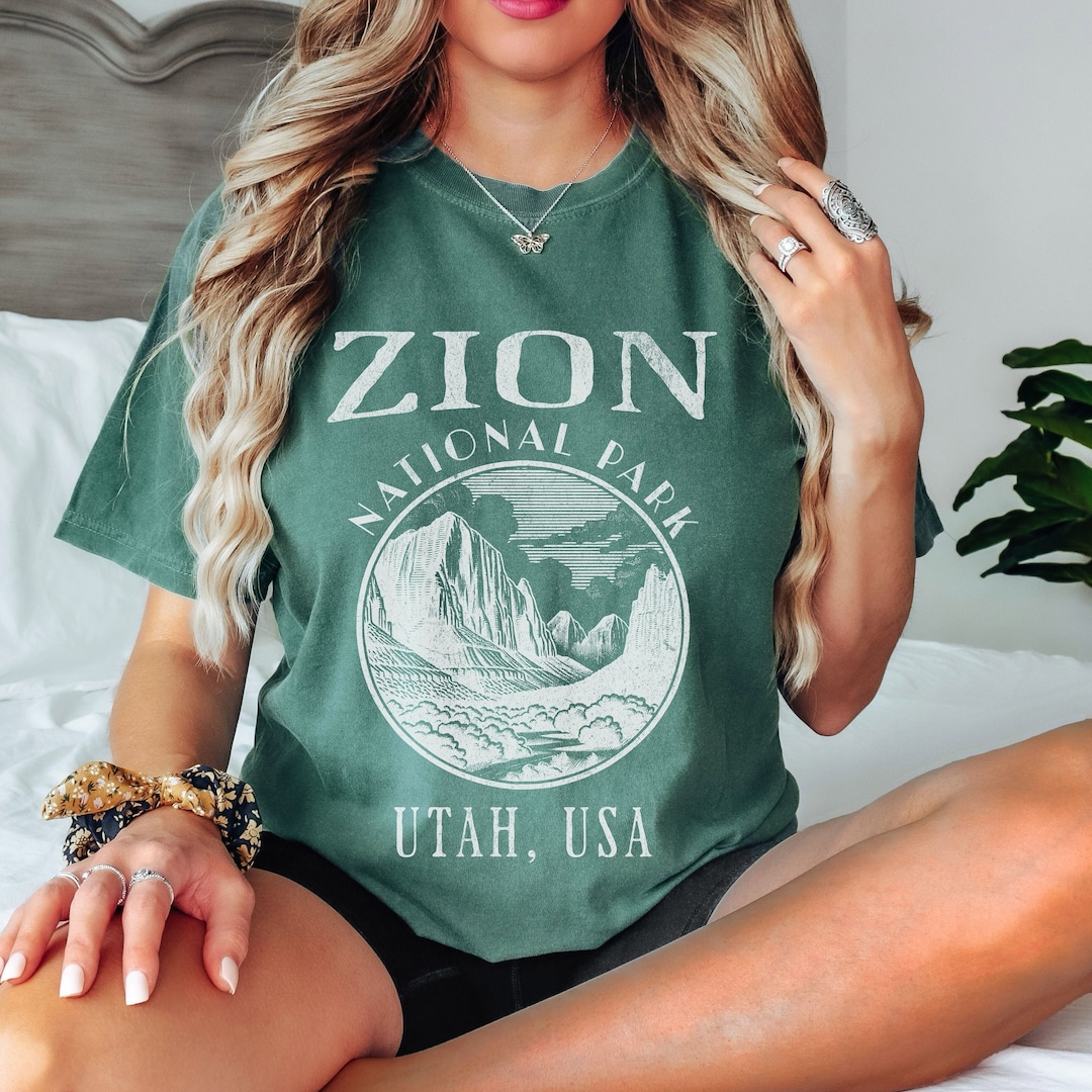 Zion National Park Shirt, Zion Tshirt, Utah Shirts, Zion Gifts, Hiking ...