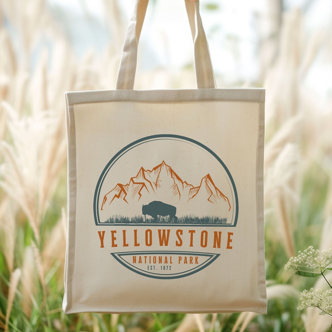 Yellowstone Tote Bag, Yellowstone National Park Tote Bag, Granola Girl ...