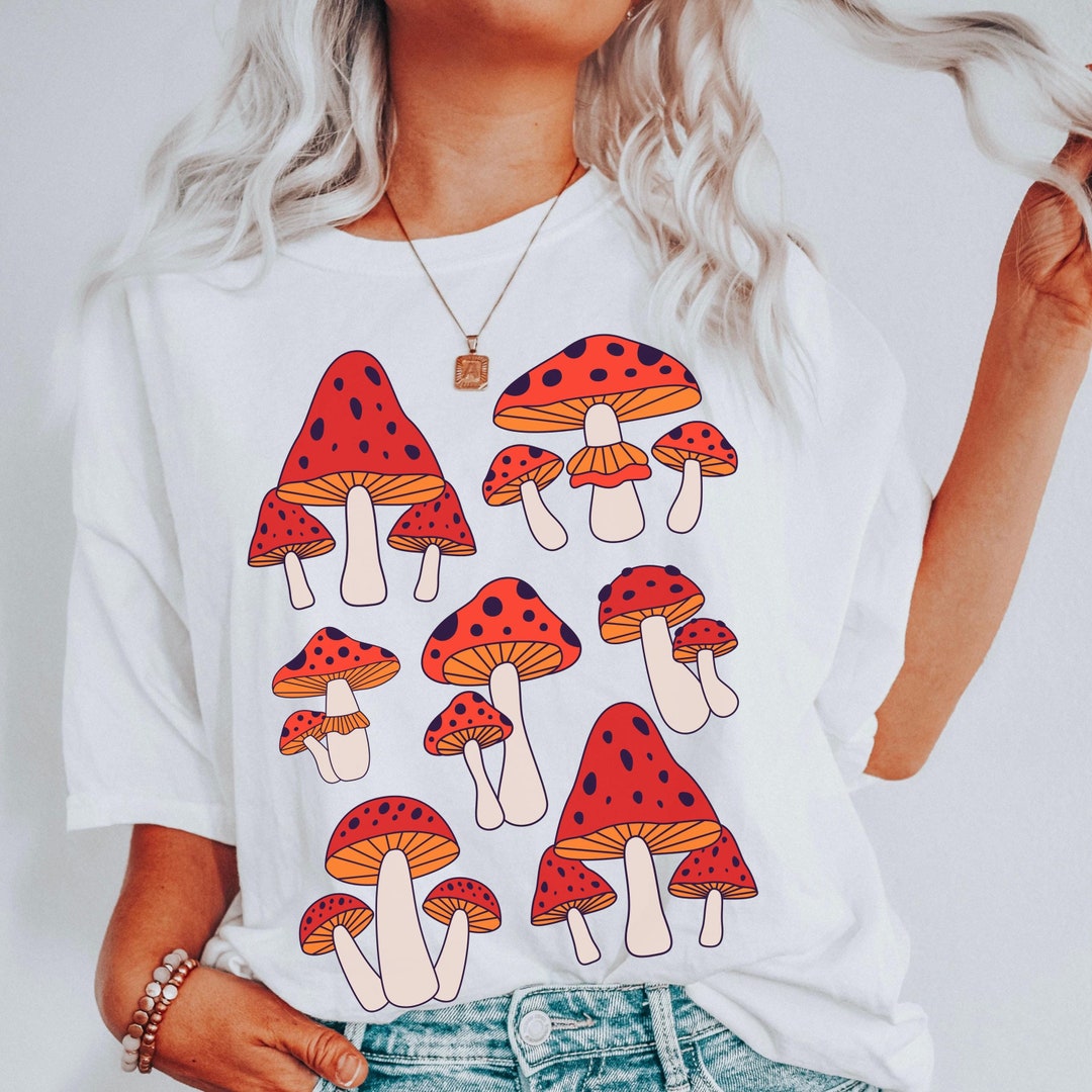 Mushroom Tshirt, Mushroomcore, Fairy Grunge, Hobbitcore, Cottagecore ...