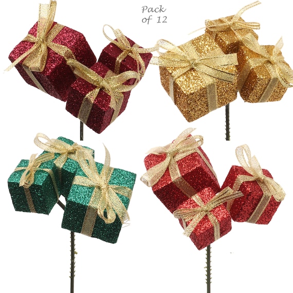 Red Glitter Gift Boxes