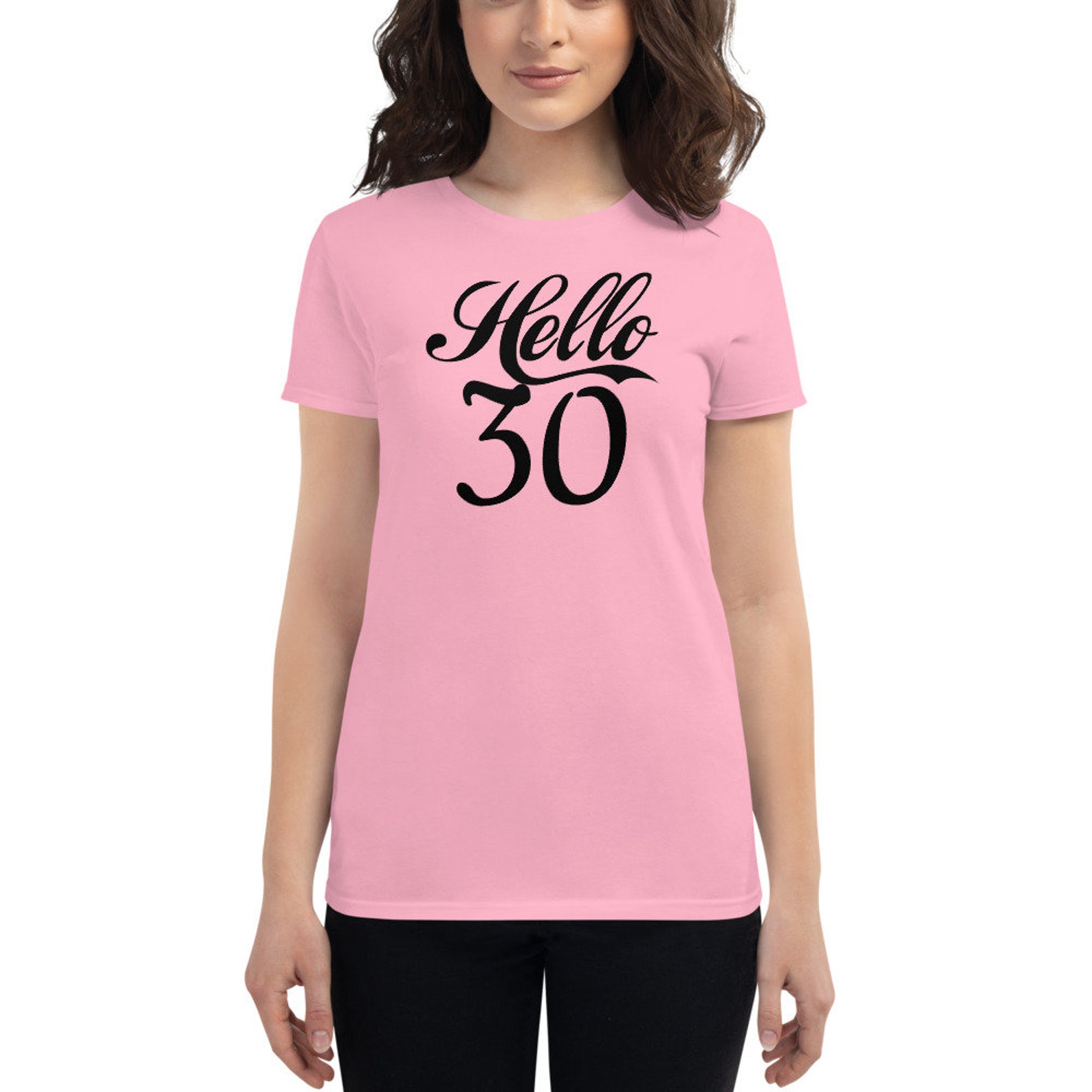 HELLO 30 Women's Short Sleeve T-shirt30th Birthday - Etsy