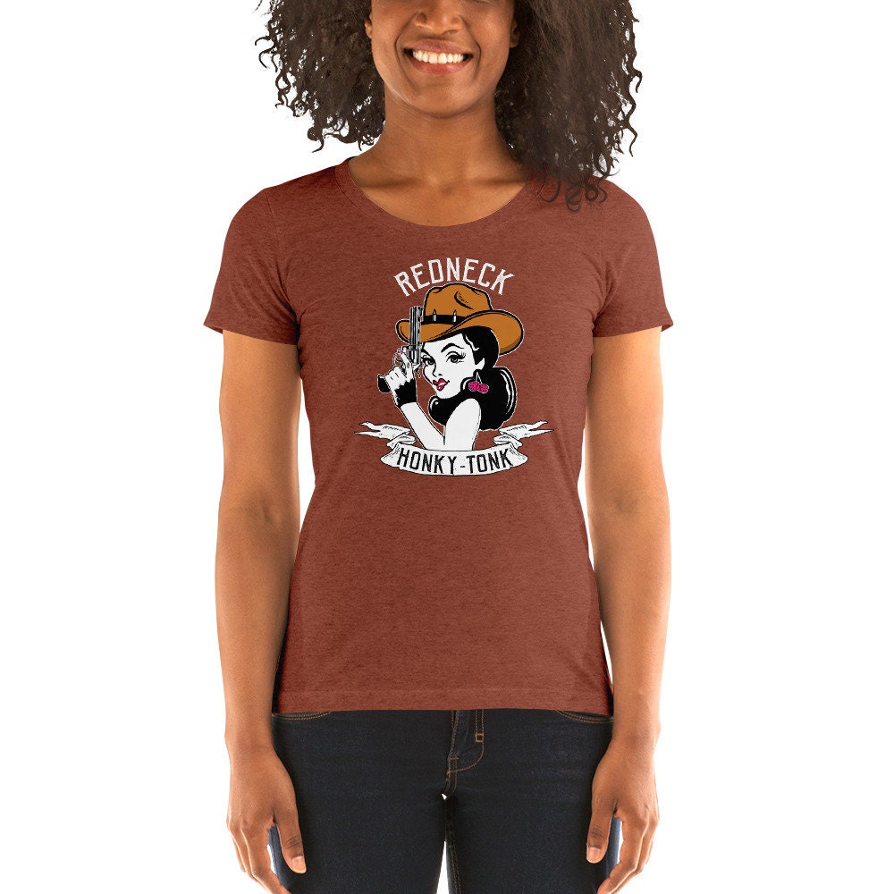 REDNECK HONKY-TONK Country/honky-tonk Themed Tri-blend - Etsy UK