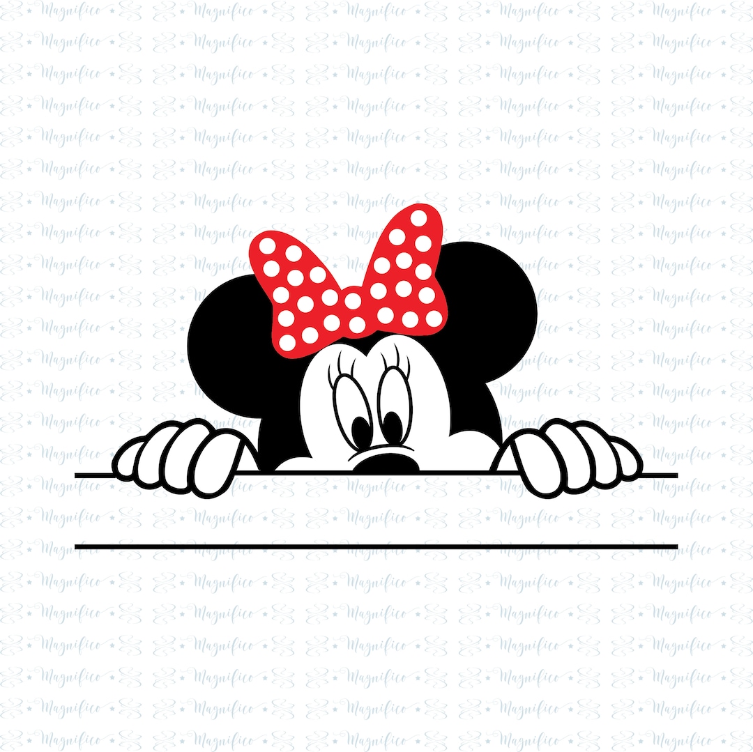 Mirando a Minnie SVG Minnie Mouse Monogram SVG Png Jpeg - Etsy España