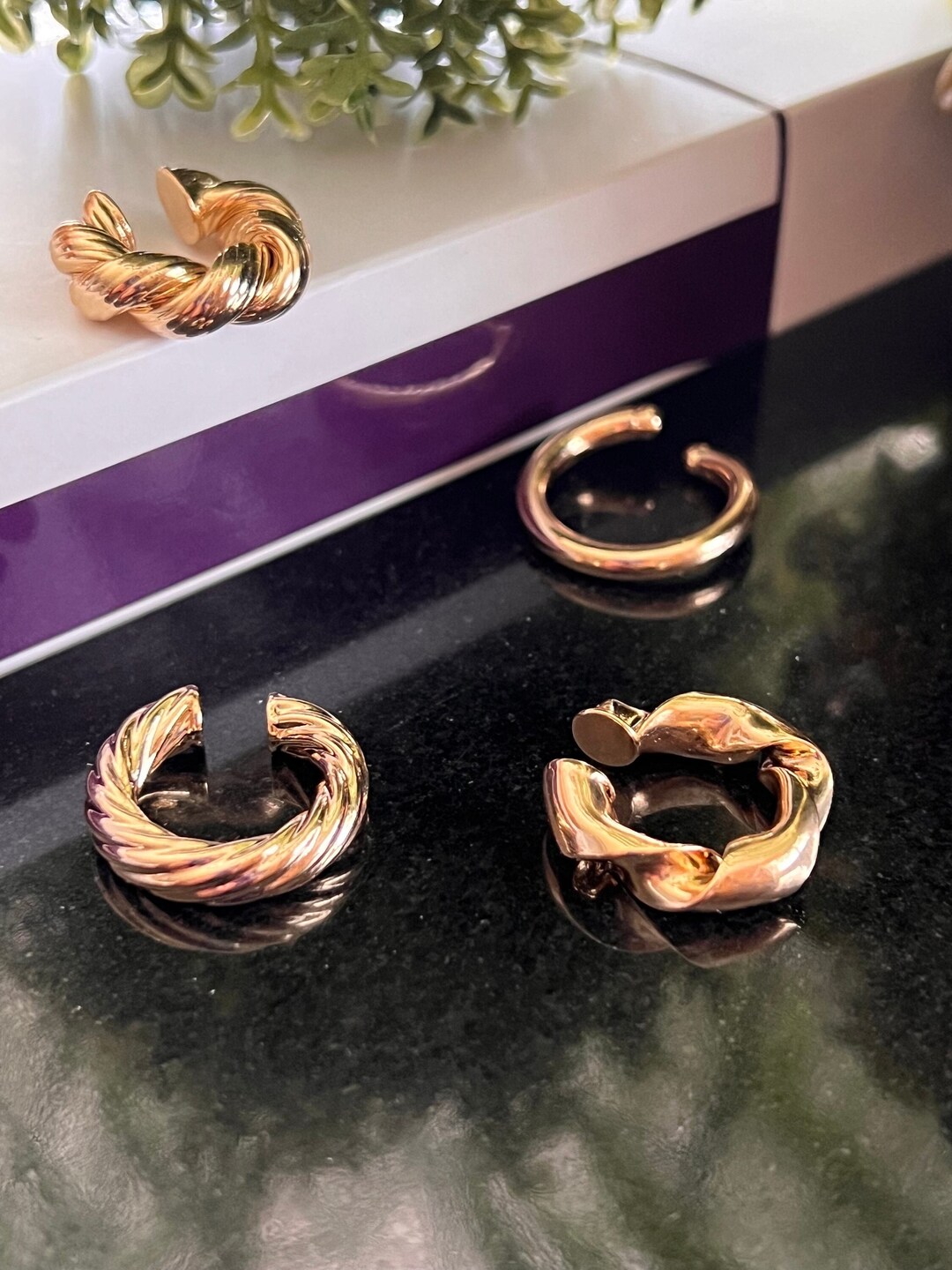 Gold Ear Cuff Solid Gold Ear Cuff No Pierce Cartilage - Etsy