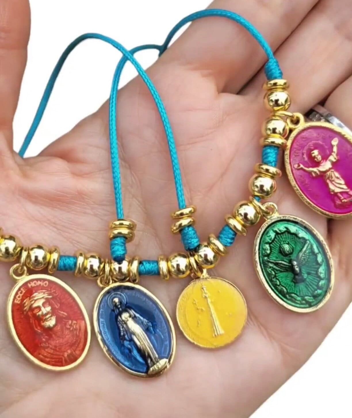 Miraculous Medal Necklace-virgin Mary Pendant Necklace-catholic Saint ...