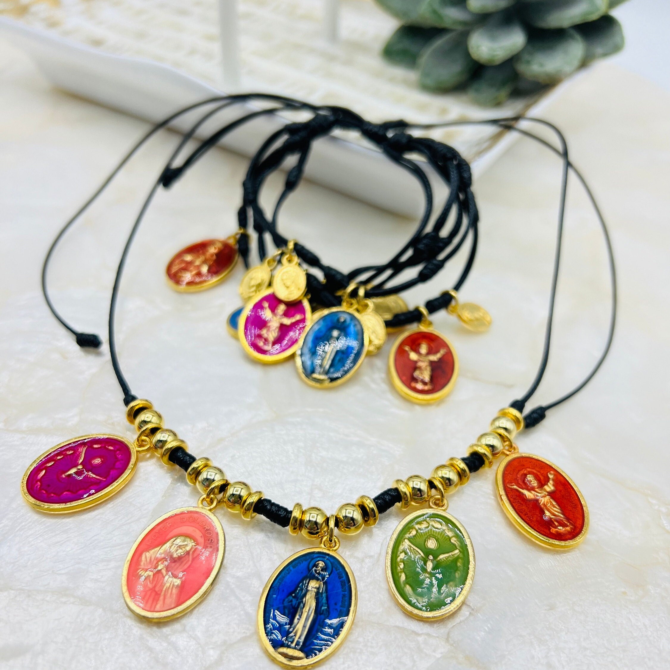 Catholic Religious Bracelet, Miraculous Medal Bracelet, Protection ...
