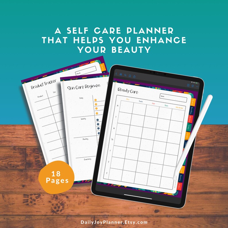 Self Care Planner, Digital Planner Goodnotes, Undated Digital Planner ...