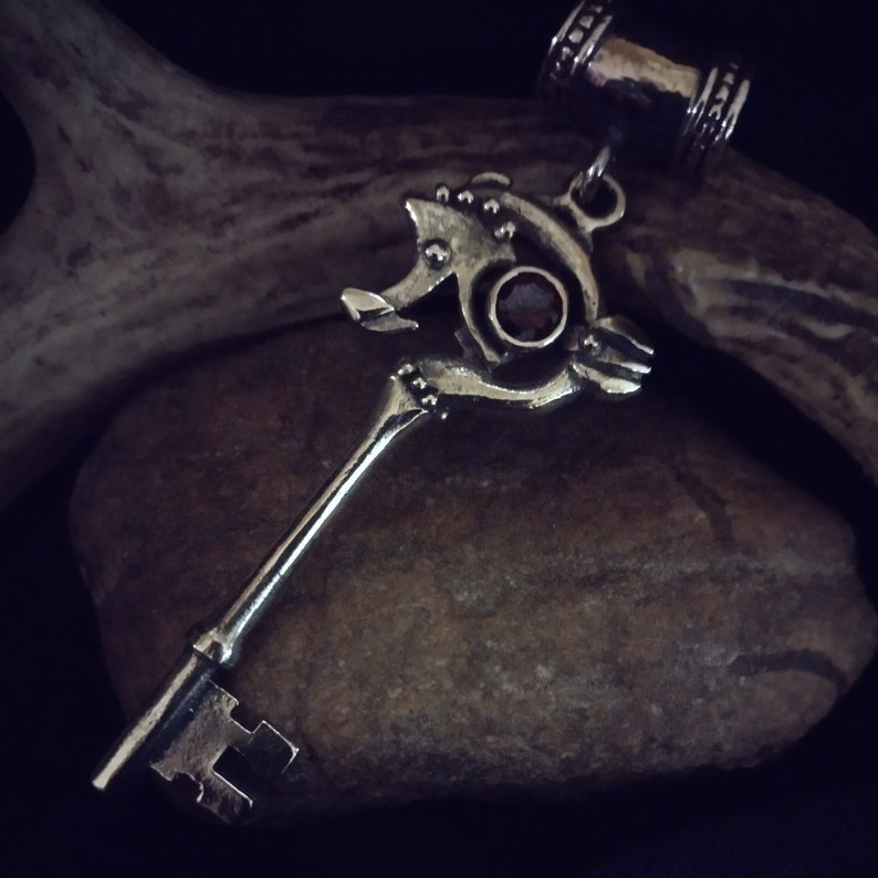 Garnet Bronze Dragon Key - Etsy
