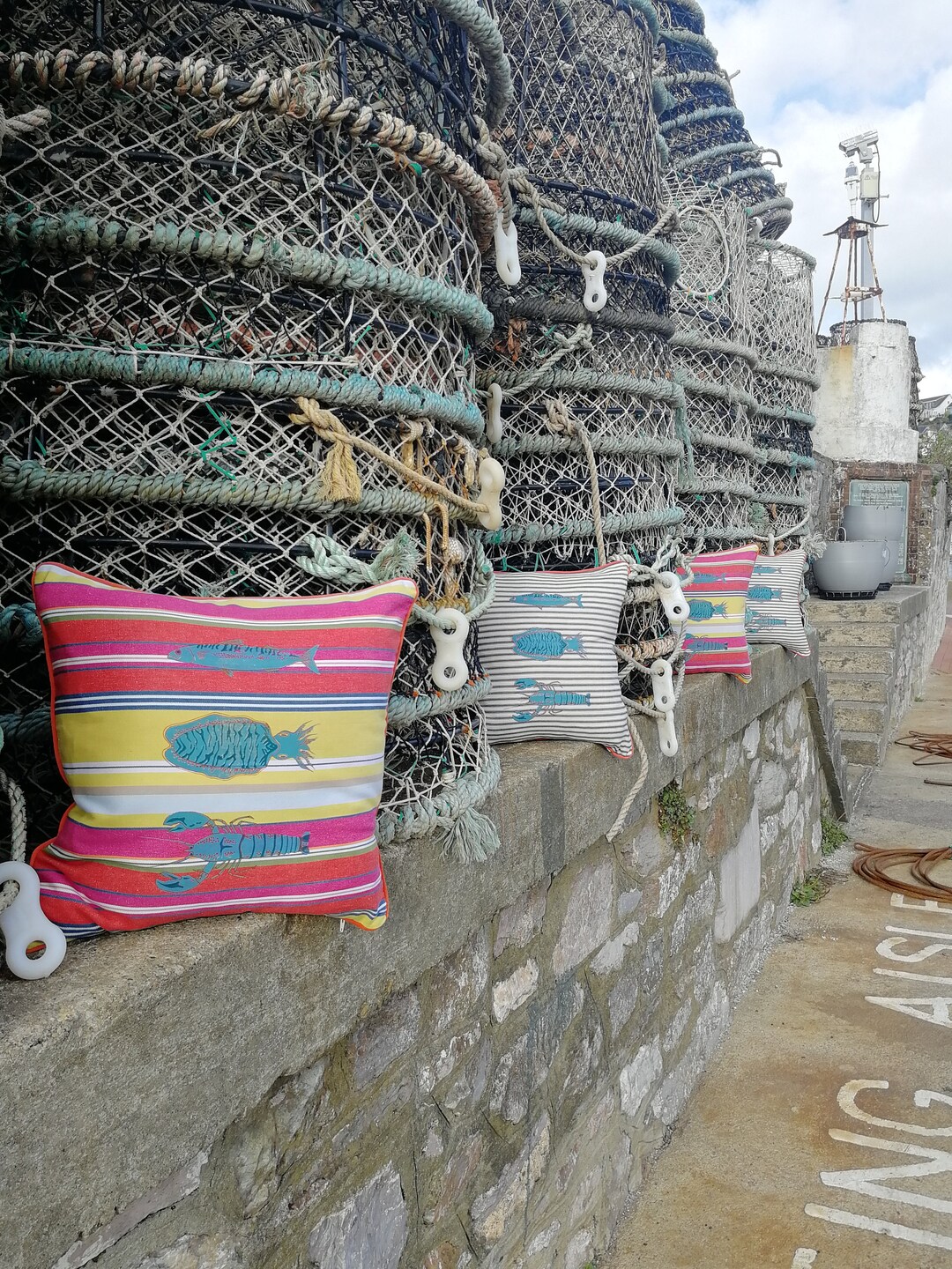 Brixham Catch of the Day: Lobster, Mackerel and Cuttlefish Cushion ...