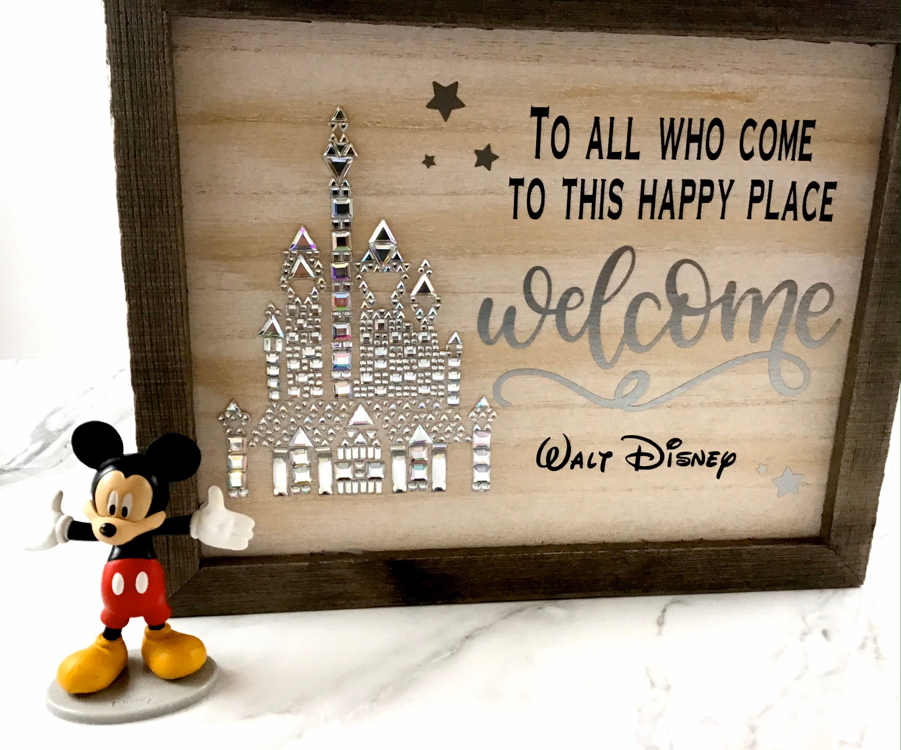 To All Who Come to This Happy Place Welcome. Disney Inspired | Etsy