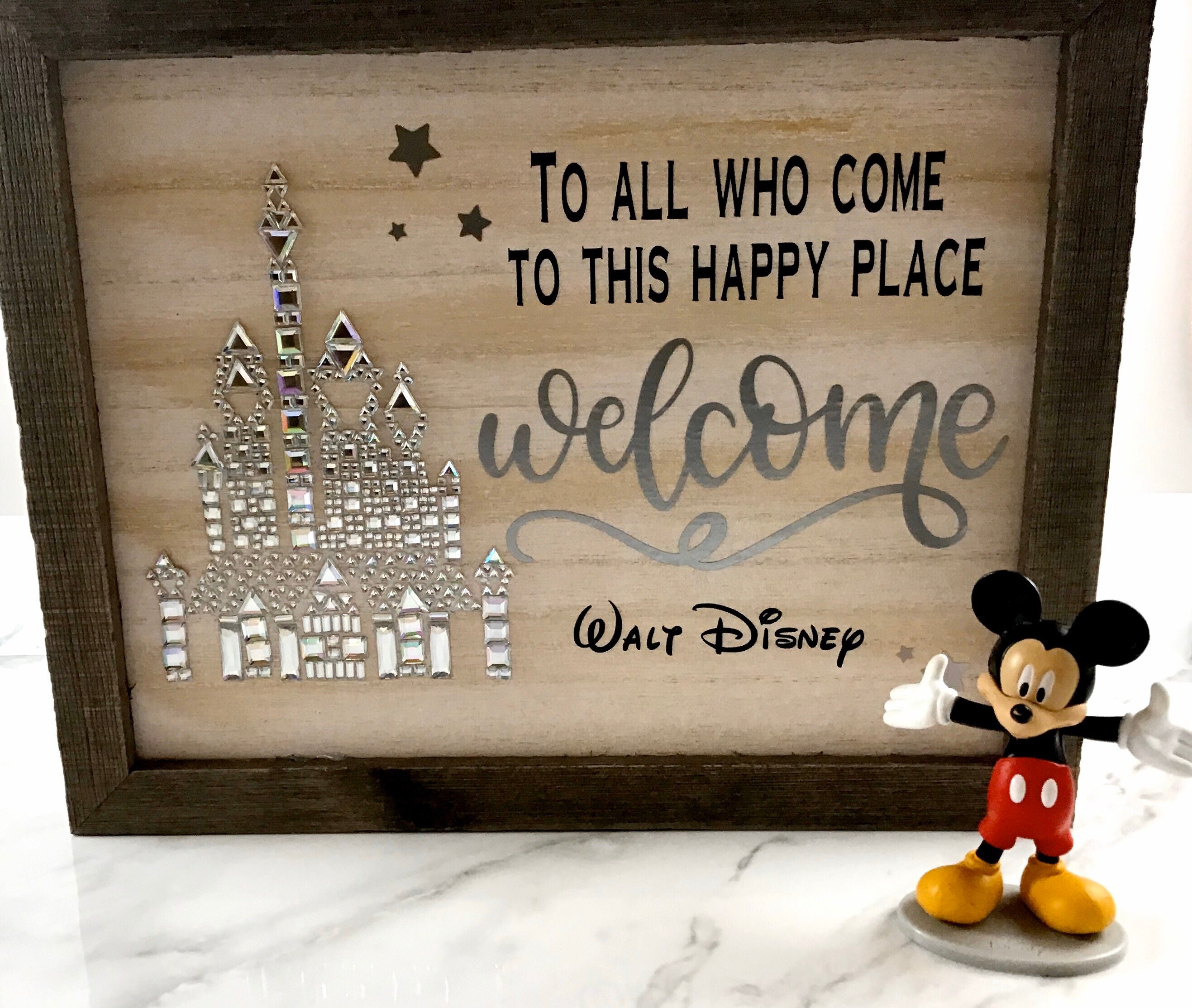 To All Who Come to This Happy Place Welcome. Disney Inspired | Etsy