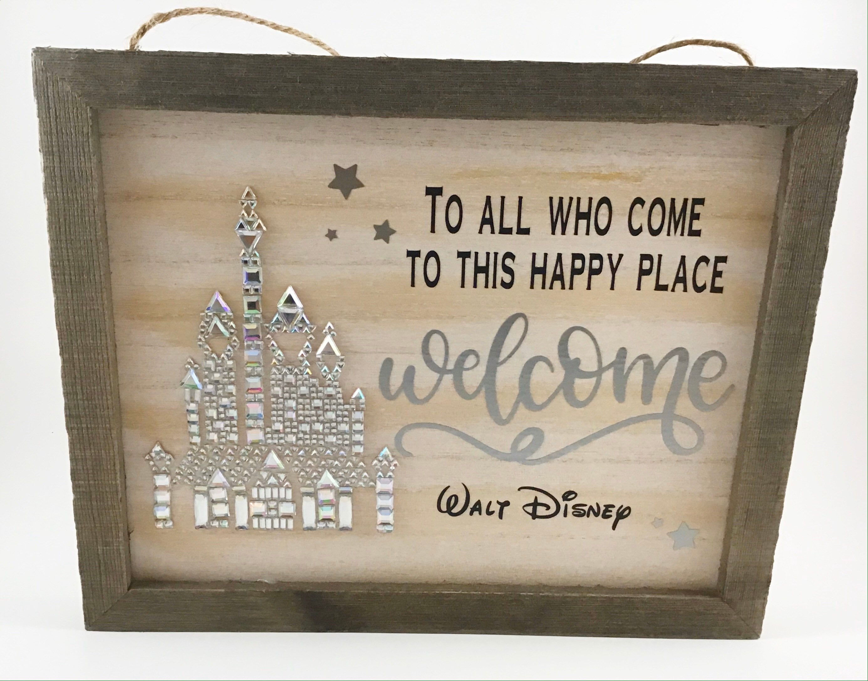 To All Who Come to This Happy Place Welcome. Disney Inspired - Etsy