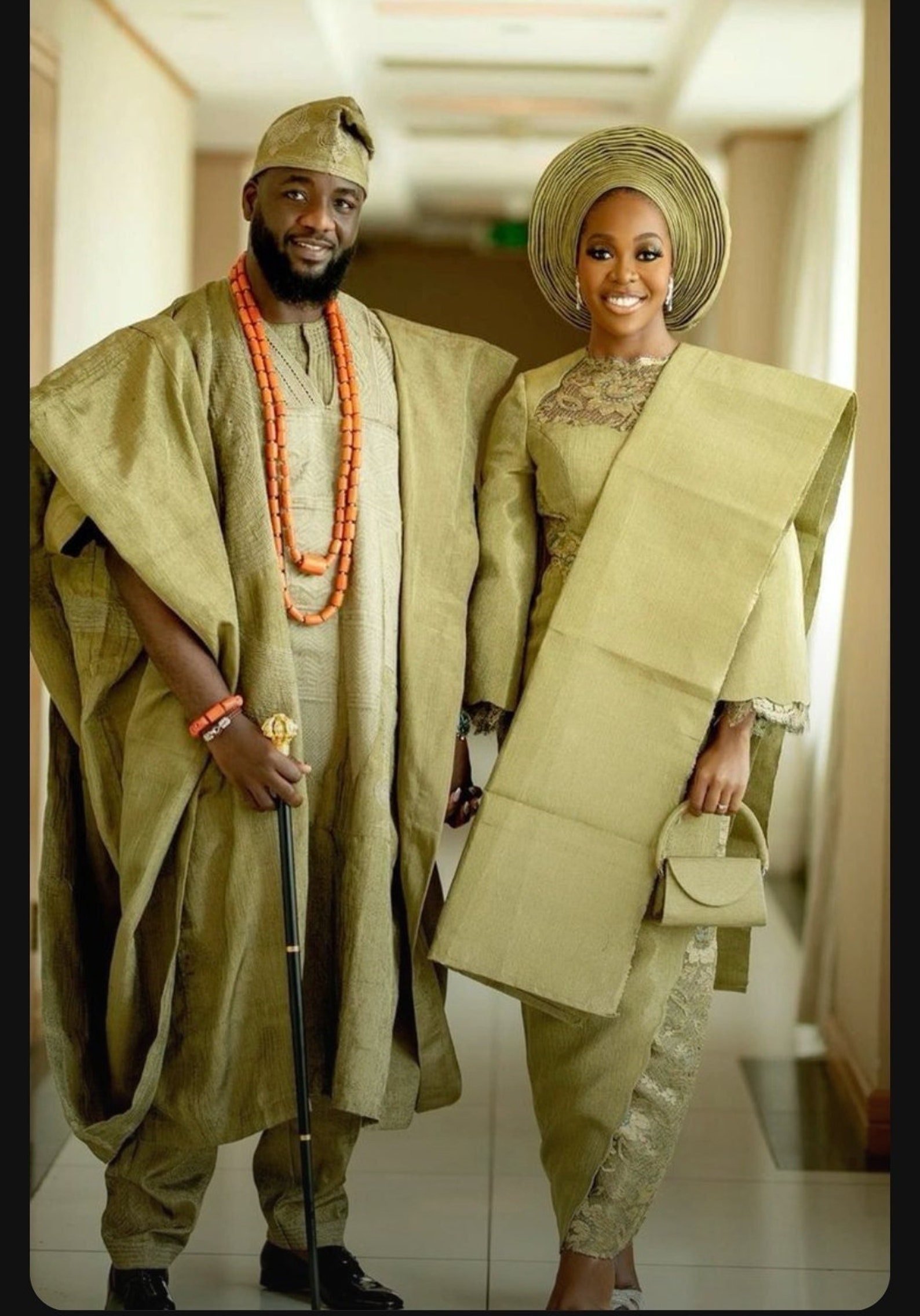 Couples Aso-oke, Wedding Attire, Yoruba Agbada Dress, Nigerian ...