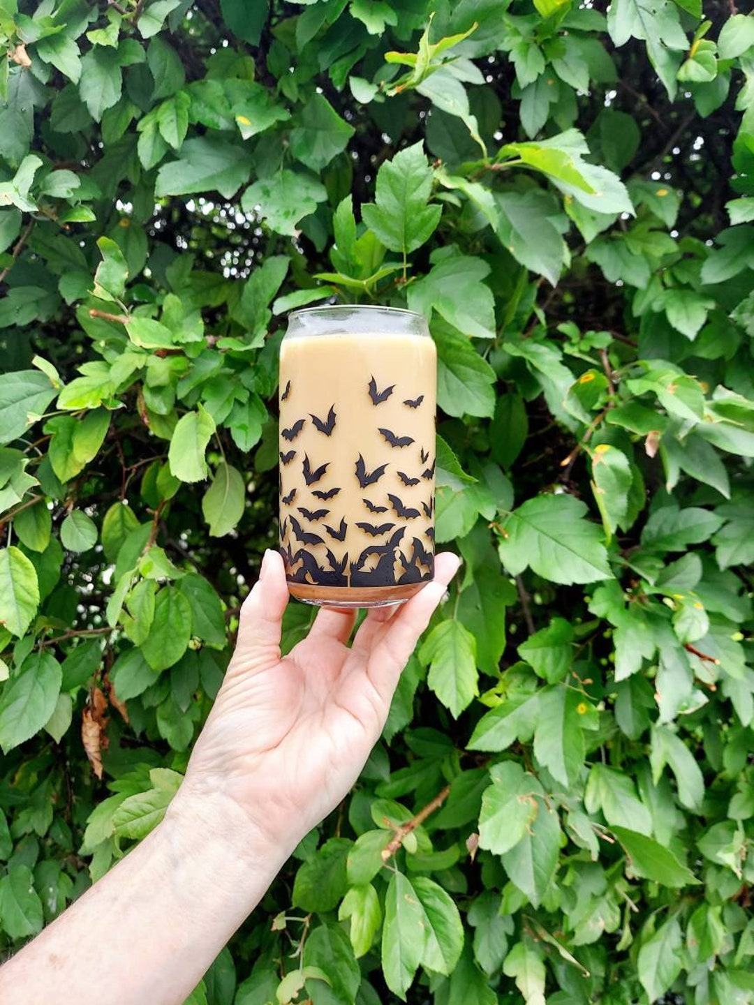 Halloween Iced Coffee Glass, Beer Can Glass, Iced Coffee Glass ...