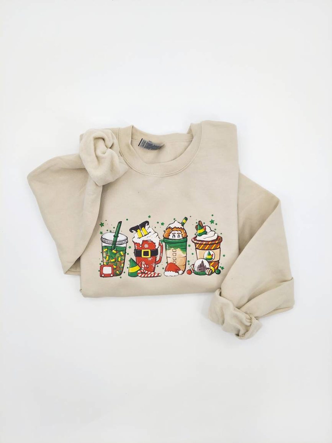 Christmas Elf Sweatshirt - Christmas Coffee Sweatshirt - Christmas ...
