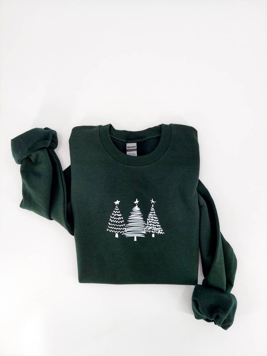 Christmas Tree Sweatshirt Evergreen Trees Trees Sweatshirt - Etsy