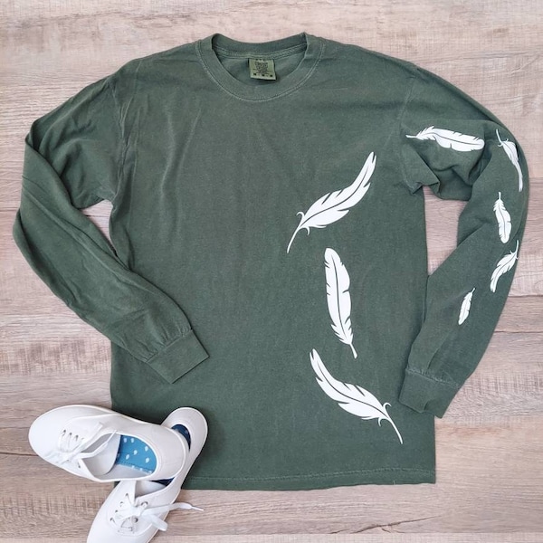 Feather Sleeve Shirt - Etsy