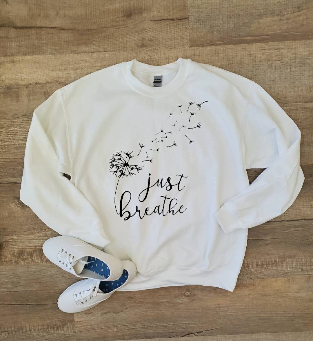 Dandelion Sweater - Just Breathe Sweater - Make a Wish Dandelion ...