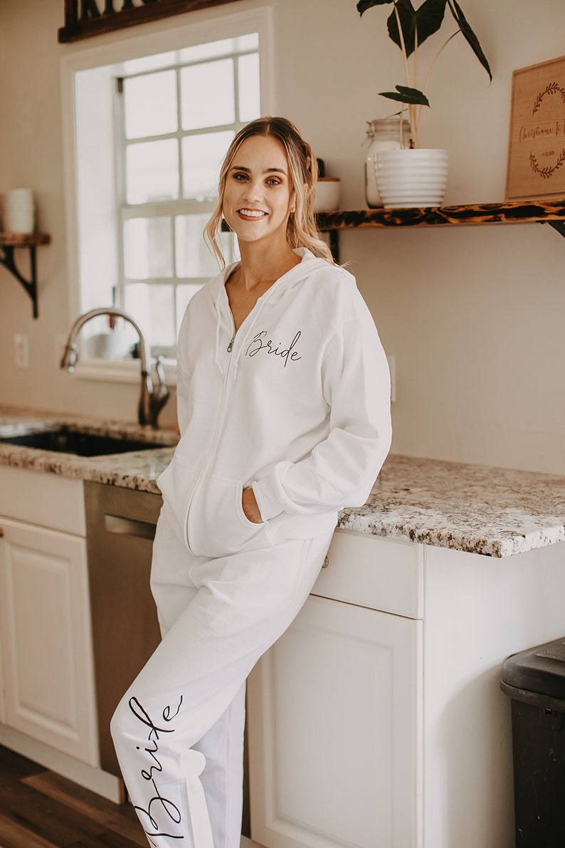 Custom Jogger & Zip up Sets Bridal Party Jogger Sets Zip up - Etsy