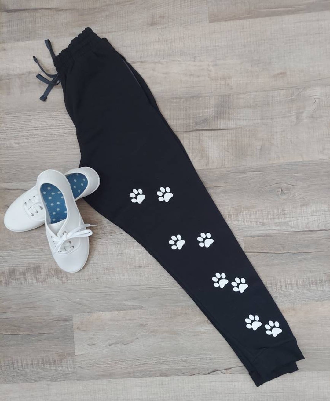 Dog Paw Joggers - Dog Paw Sweatpants - Dog Lover Pants - Dog Paw Pants ...