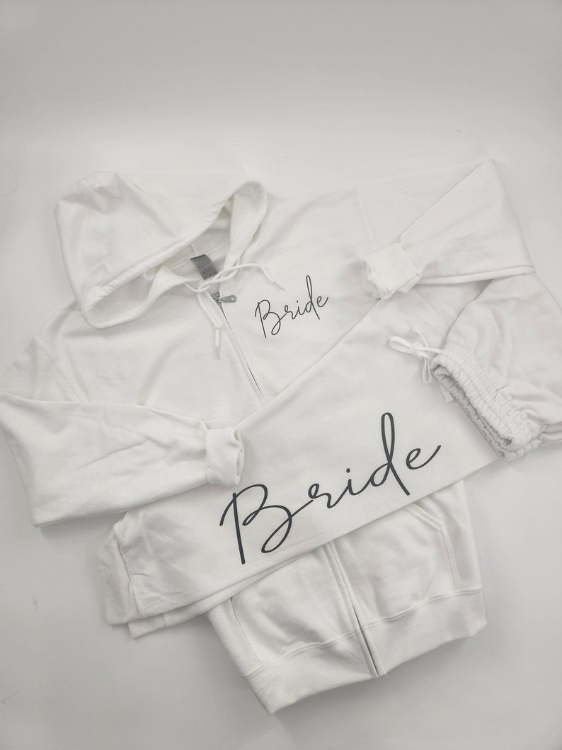 Custom Jogger & Zip up Sets Bridal Party Jogger Sets Zip up - Etsy