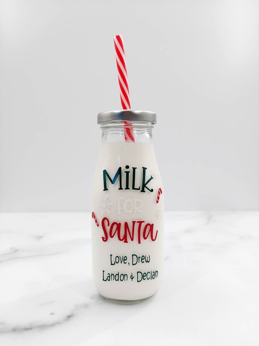 Milk for Santa Bottle Milk for Santa Santa's Milk | Etsy