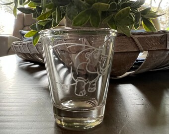 Funny Rabbit Shot Glass Rabbit Birthday Gift Happy Birthday MF - Etsy