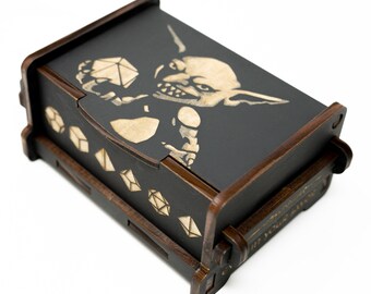 3D Printed D20 Dice Box With Magnetic Lid - Etsy