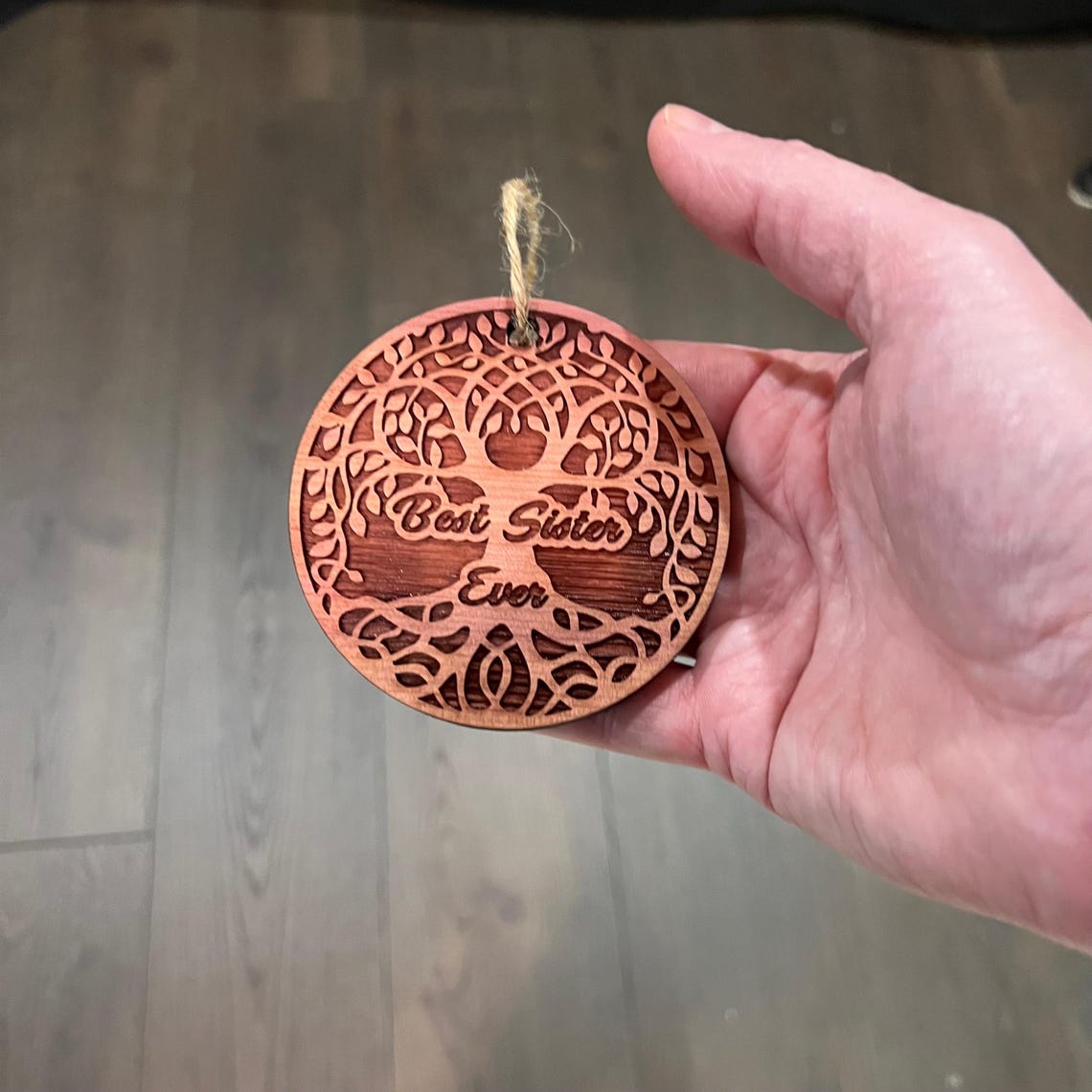 Best Sister Ever Celtic Tree of Life - Cedar Ornament - Etsy