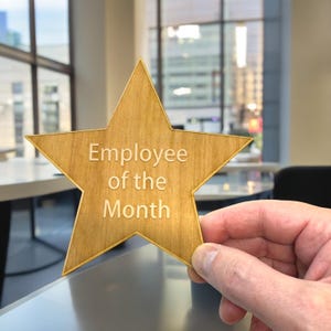 Sign - Employee of the Month Star - Etsy