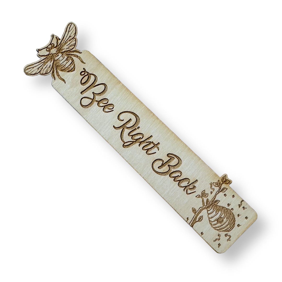 Bookmark - Bee Right Back - Etsy