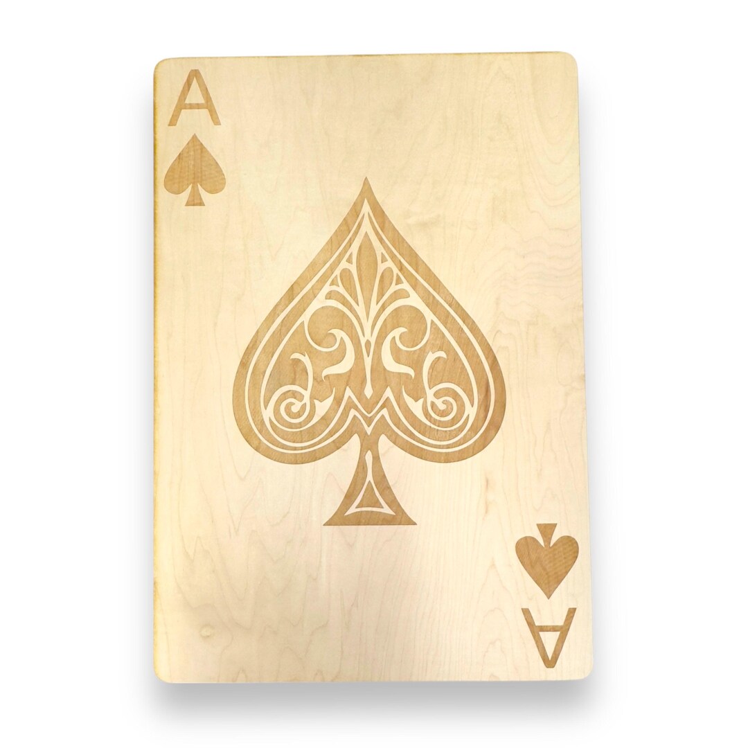 Ace of Spades Sign 13x20 Raw Wood - Etsy