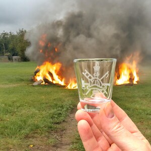 2oz Firefighter Emblem Shot Glass - Etsy