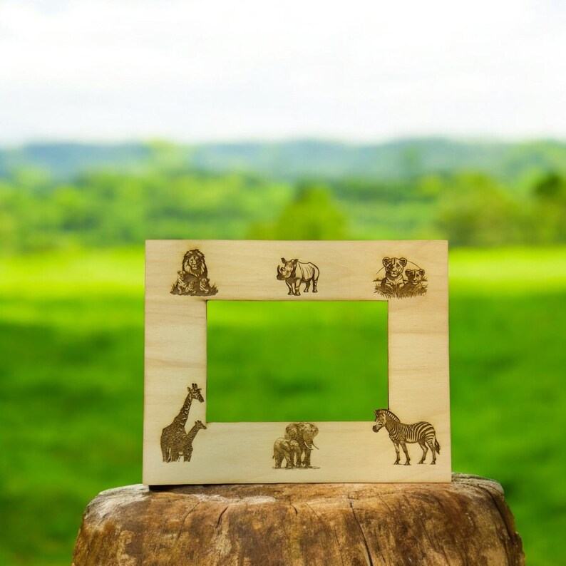 African Safari Animals 8x10 Photo Frame Insert for 4x6 Picture (FRAME ...