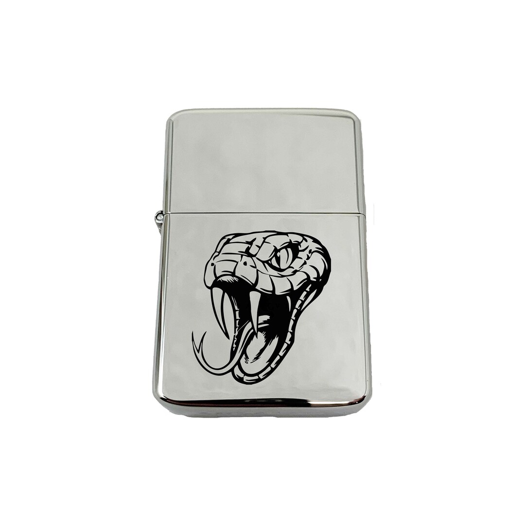 Lighter Angry Serpent Snake CHROME - Etsy