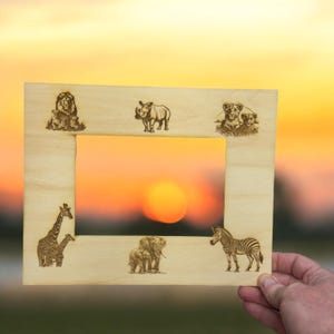 African Safari Animals 8x10 Photo Frame Insert for 5x7 Picture (FRAME ...