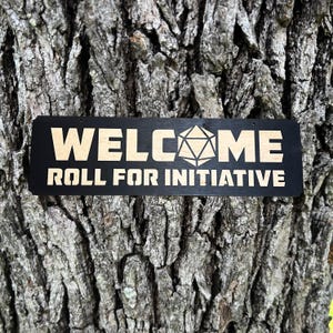 Welcome Roll for Initiative BLACK Sign 8x28 - Etsy
